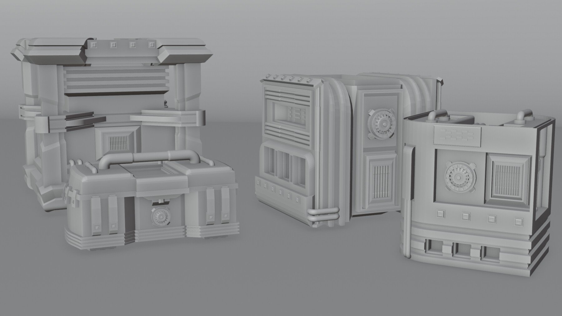 ArtStation - Futuristic Crate Set | Game Assets