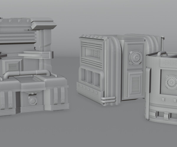 ArtStation - Futuristic Crate Set | Game Assets