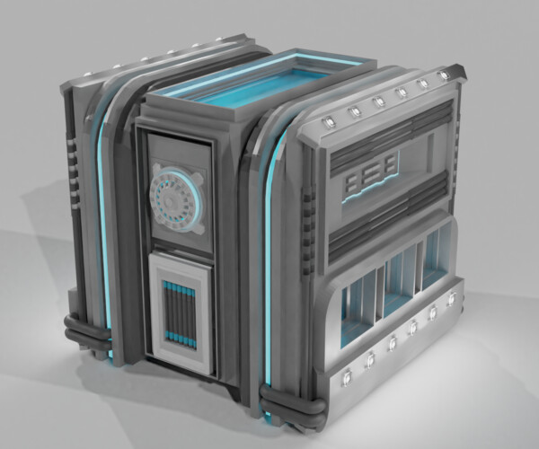 ArtStation - Futuristic Crate Set | Game Assets