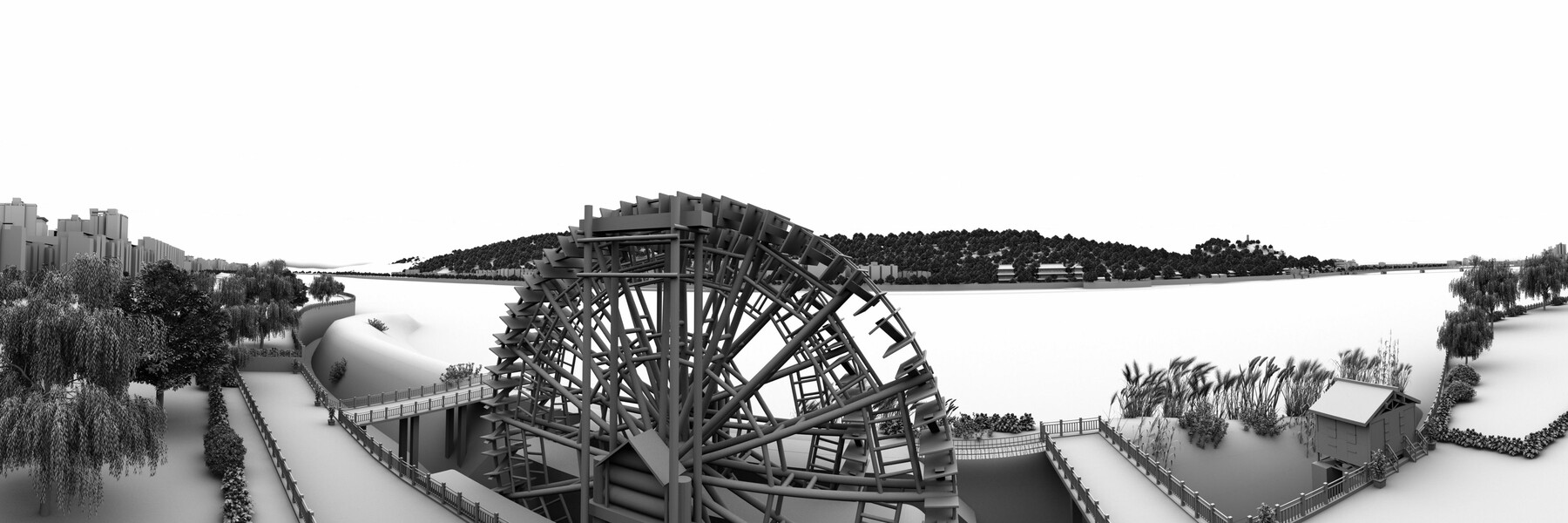 ArtStation - Riverside Building - Waterwheel 01 | Resources