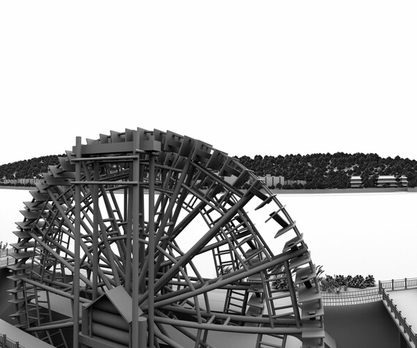 ArtStation - Riverside Building - Waterwheel 01 | Resources