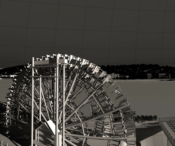 ArtStation - Riverside Building - Waterwheel 01 | Resources