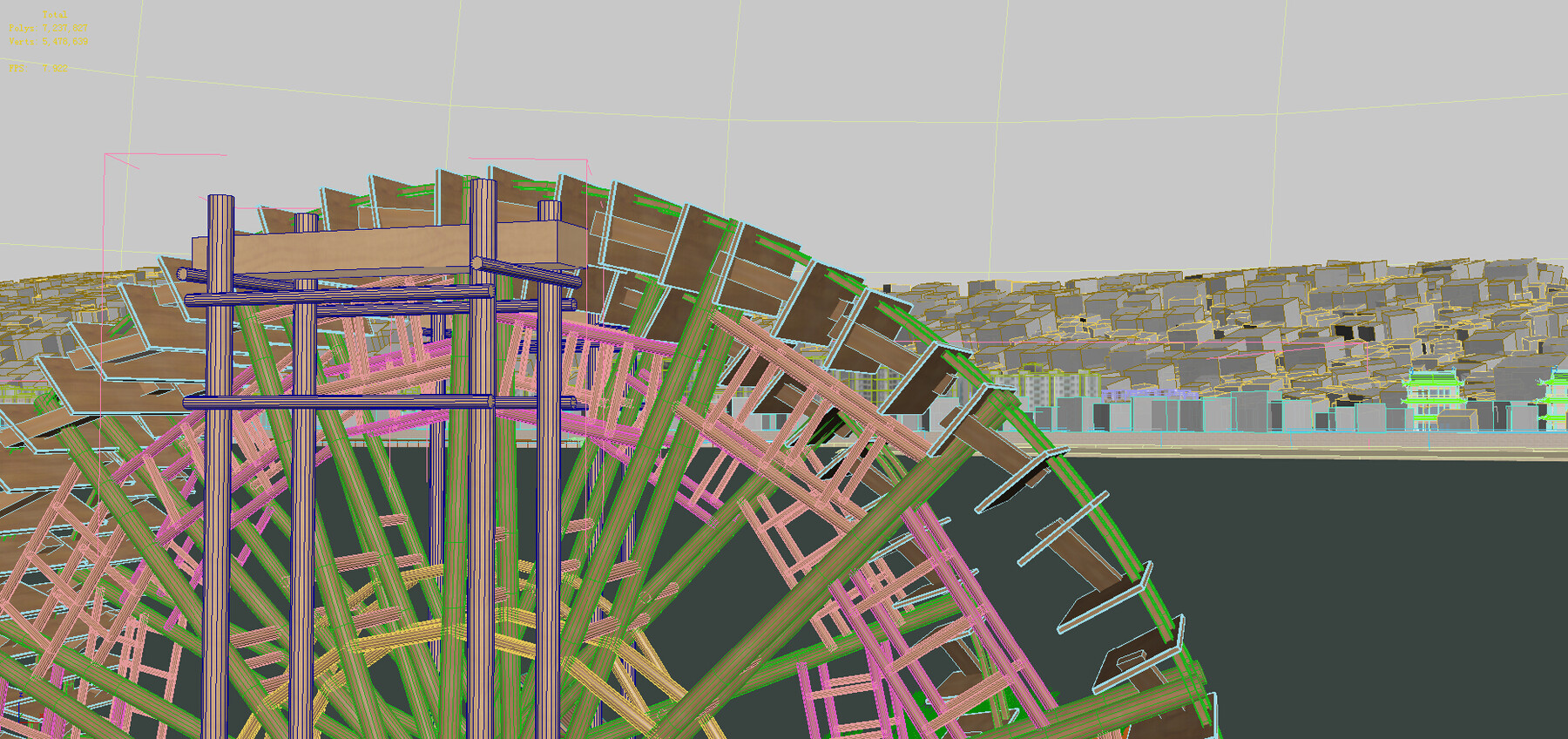 ArtStation - Riverside Building - Waterwheel 01 | Resources