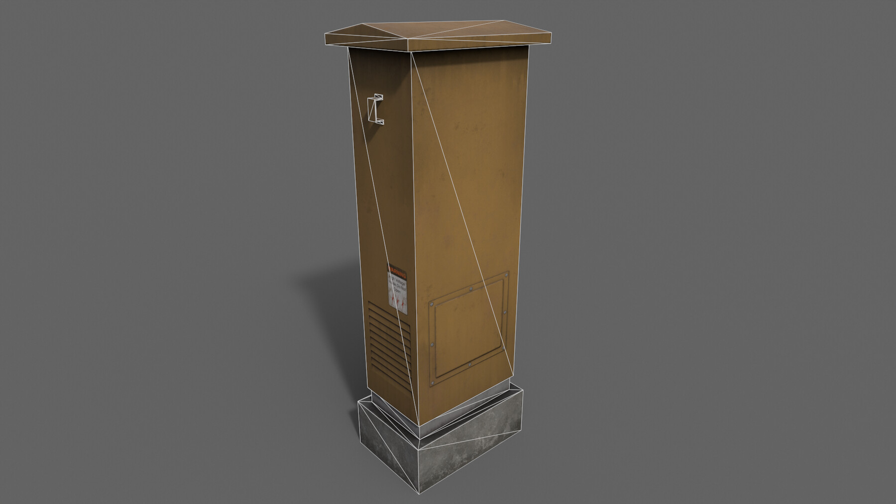 ArtStation - PBR Electric Box (Brown) Ver.2 | Game Assets