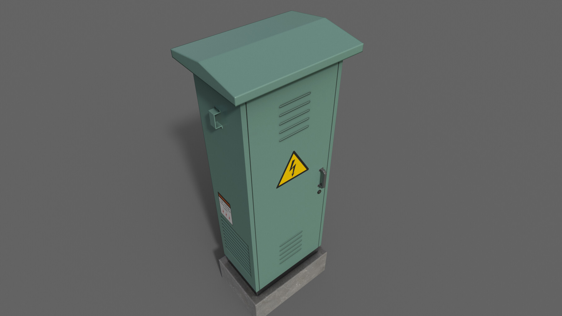 ArtStation - PBR Electric Box (Green) Ver.2 | Game Assets