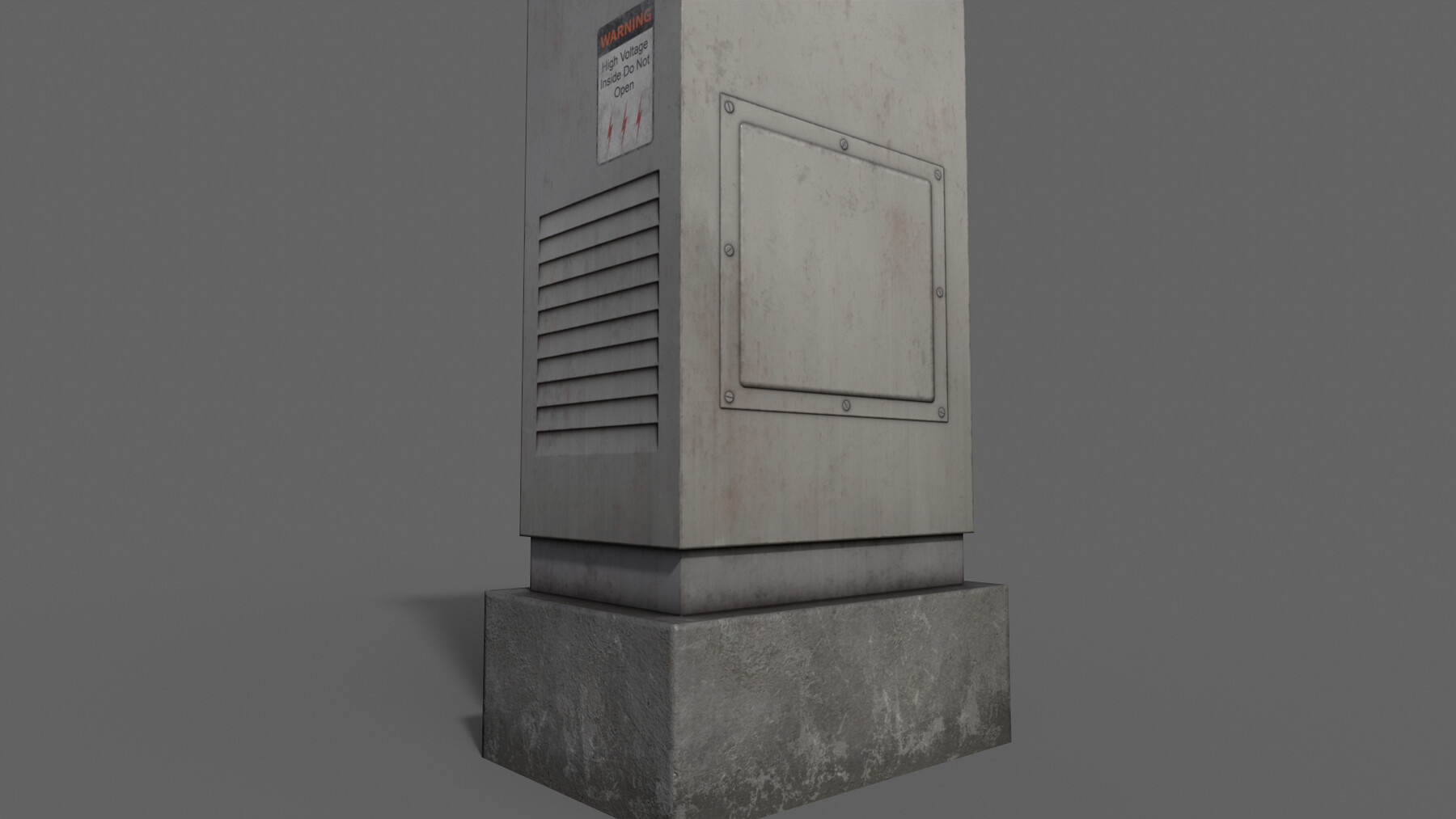 ArtStation - PBR Electric Box (LightGrey) Ver.2 | Game Assets