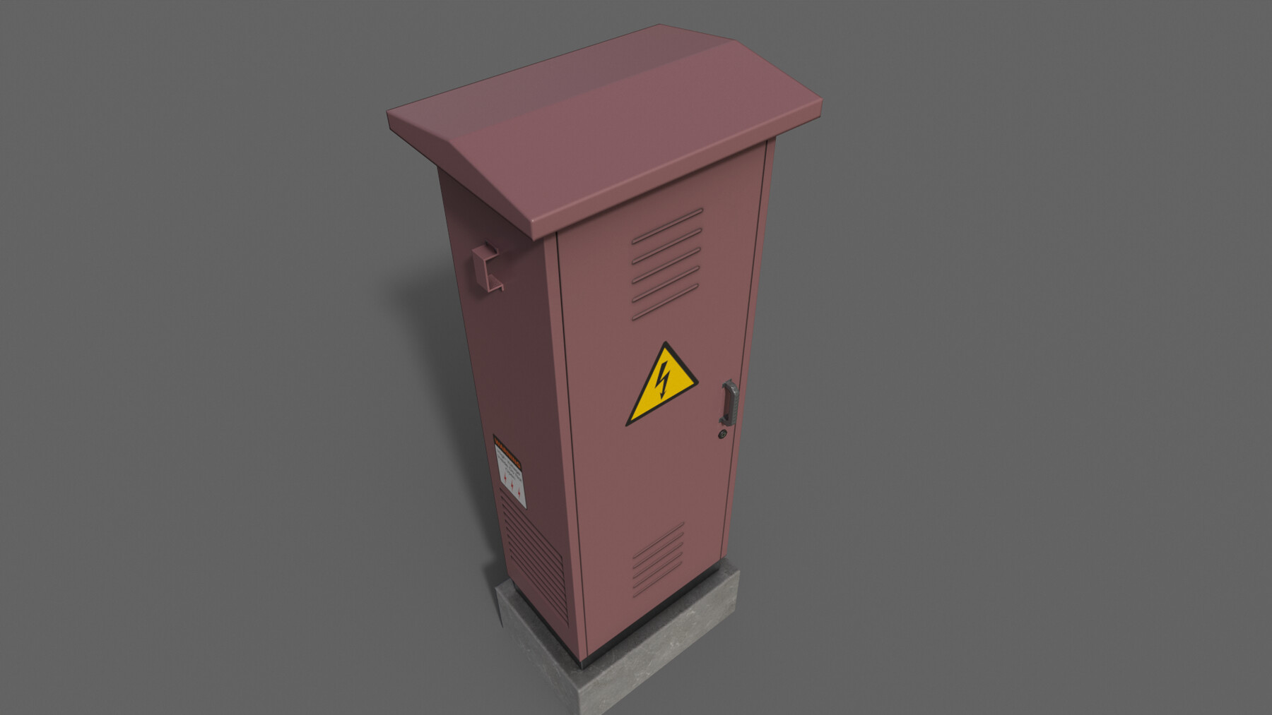 ArtStation - PBR Electric Box (Red) Ver.2 | Game Assets