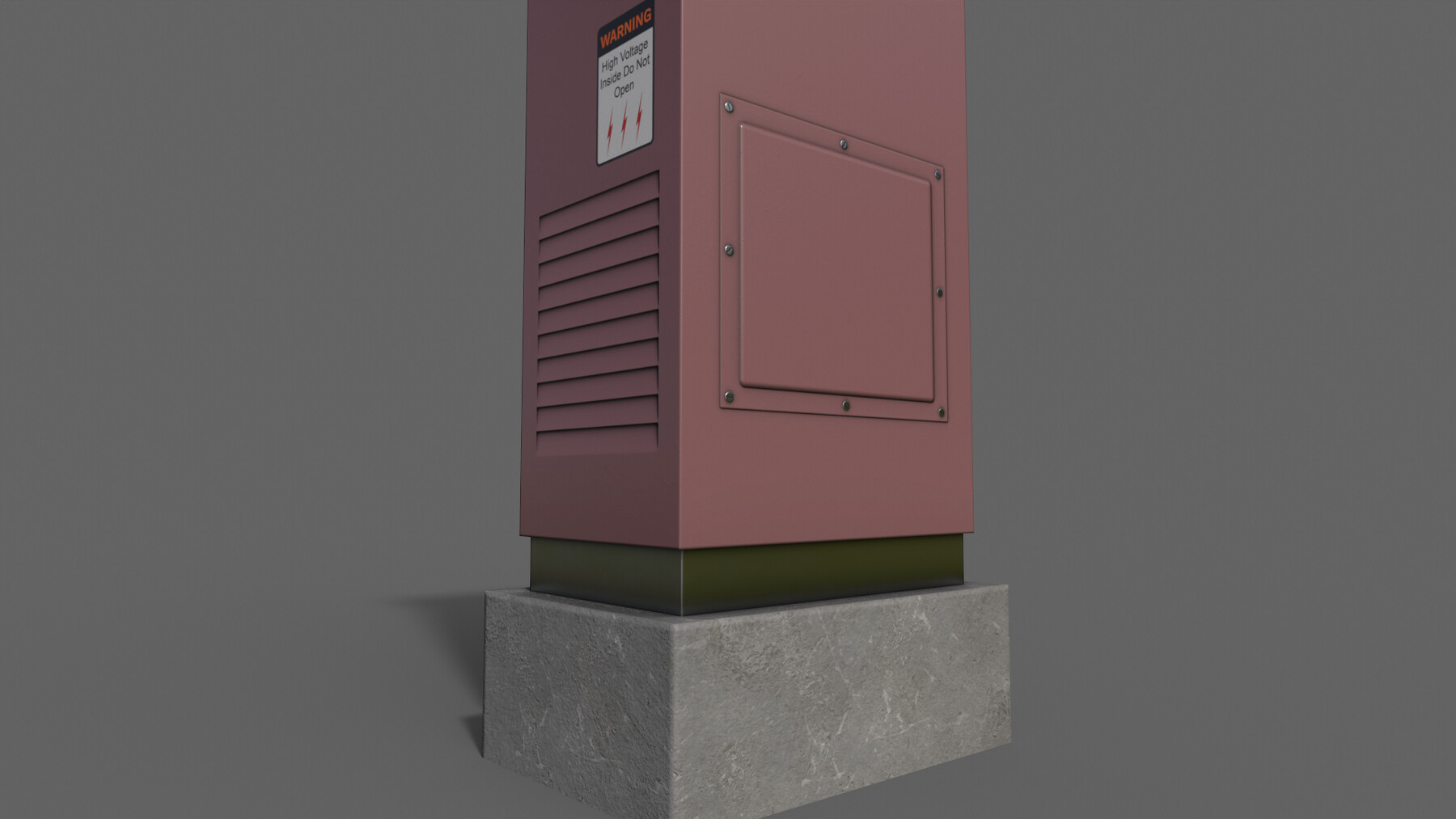 ArtStation - PBR Electric Box (Red) Ver.2 | Game Assets