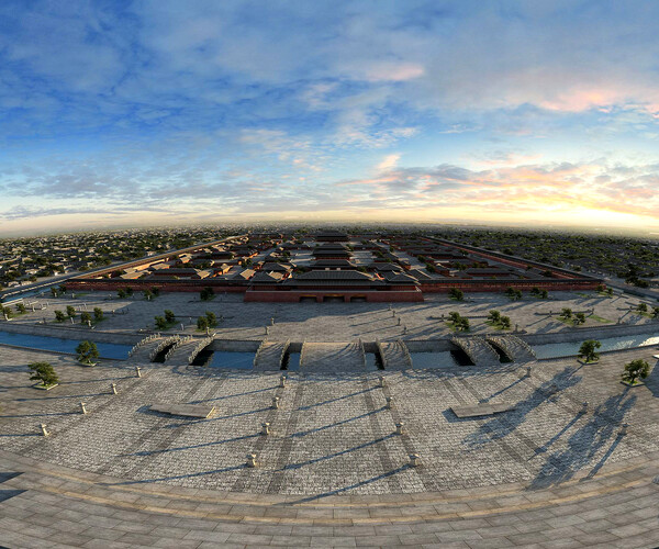 ArtStation - Qin Dynasty - City - Royal Palace | Resources