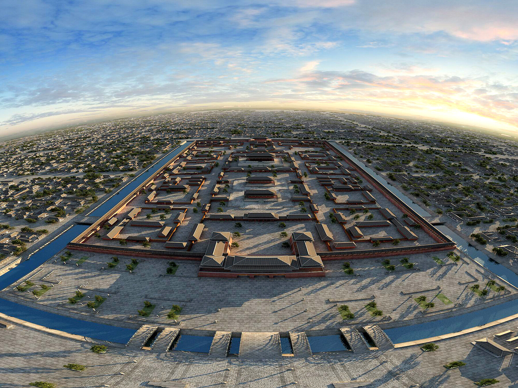 ArtStation - Qin Dynasty - City - Royal Palace | Resources