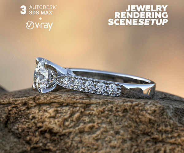ArtStation - Scene Setup for Jewelry V-Ray 3D Rendering with 3ds Max ...