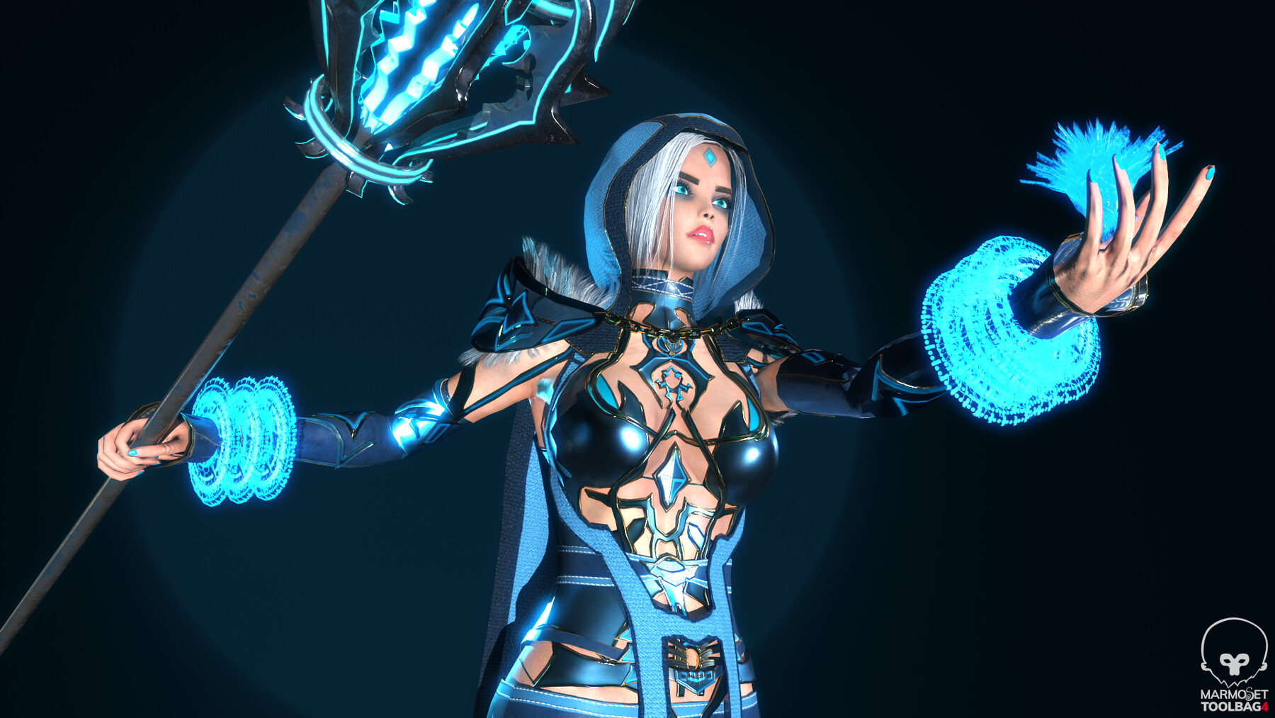 ArtStation - Frost Mage - Game Ready Low-poly 3D model | Game Assets