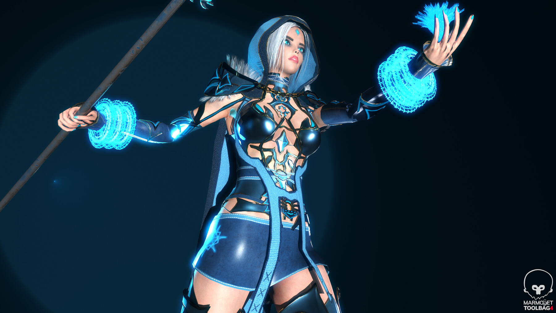 ArtStation - Frost Mage - Game Ready Low-poly 3D model | Game Assets