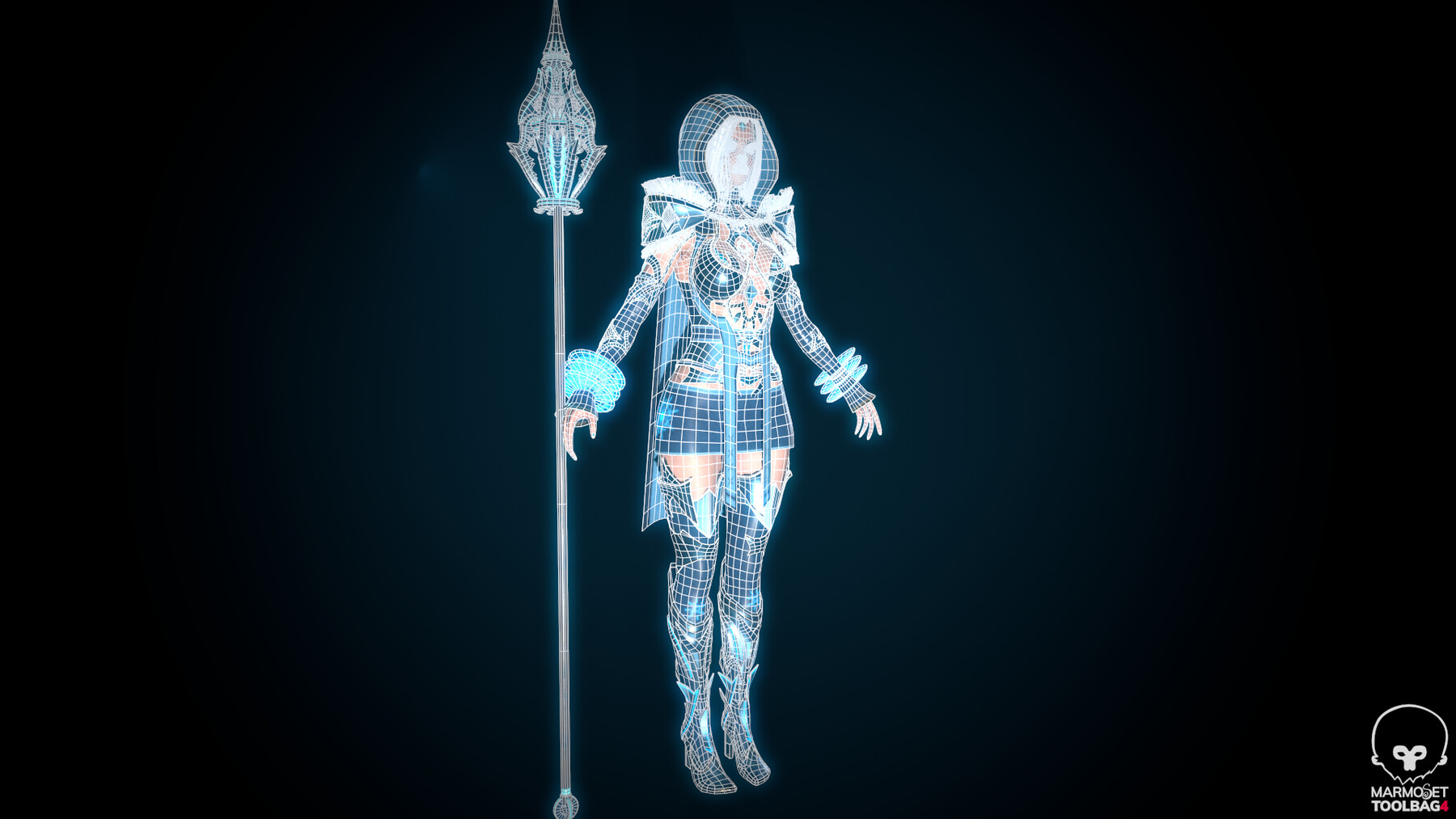 ArtStation - Frost Mage - Game Ready Low-poly 3D model | Game Assets