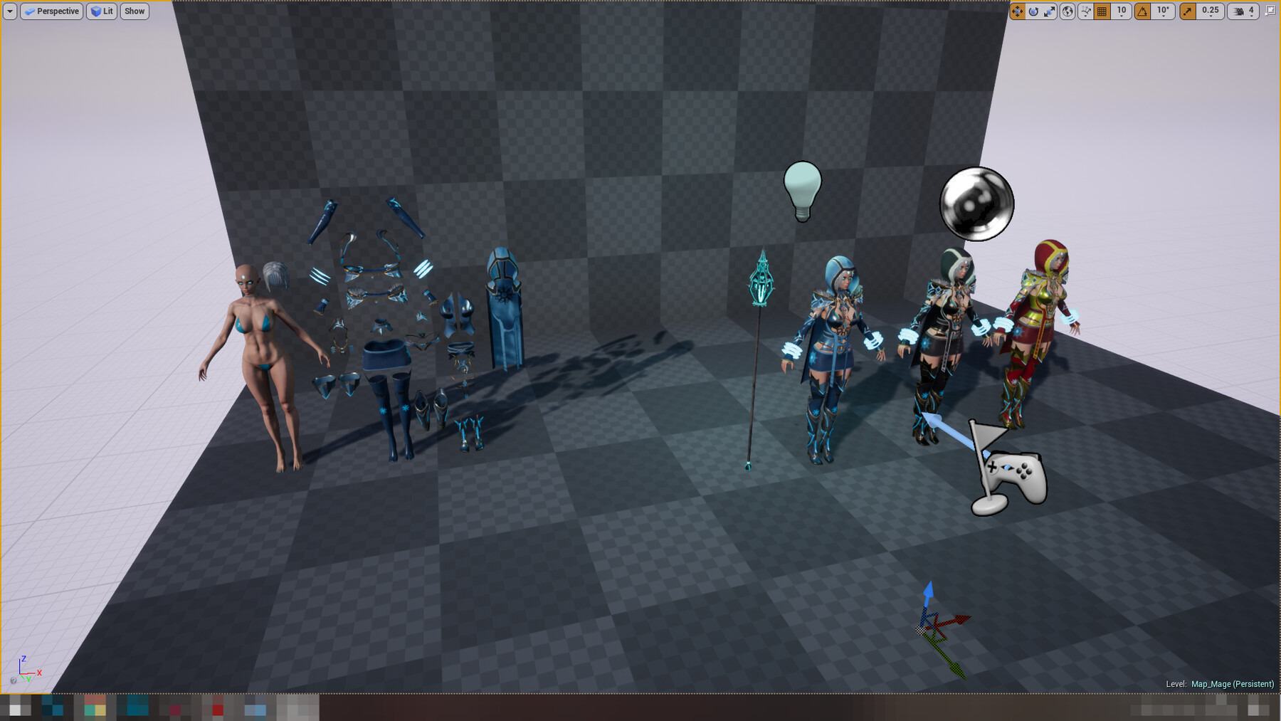 ArtStation - Frost Mage - Game Ready Low-poly 3D model | Game Assets