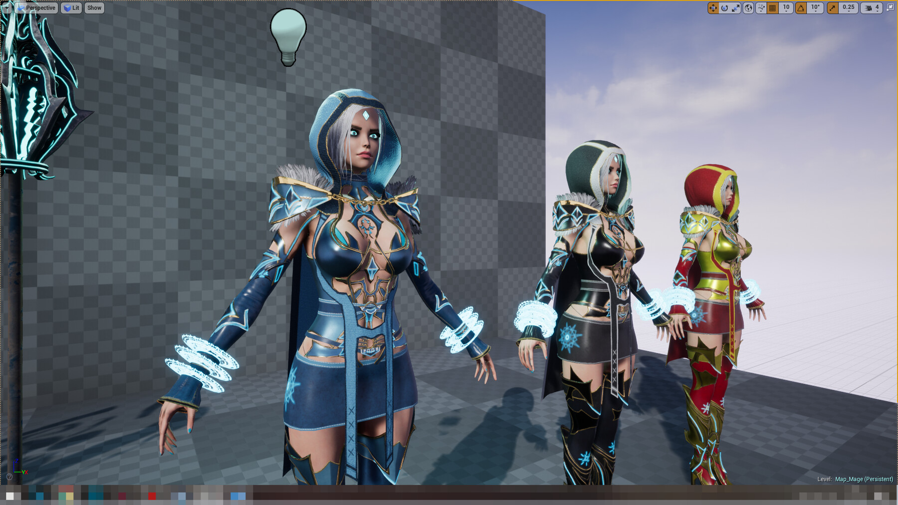 ArtStation - Frost Mage - Game Ready Low-poly 3D model | Game Assets
