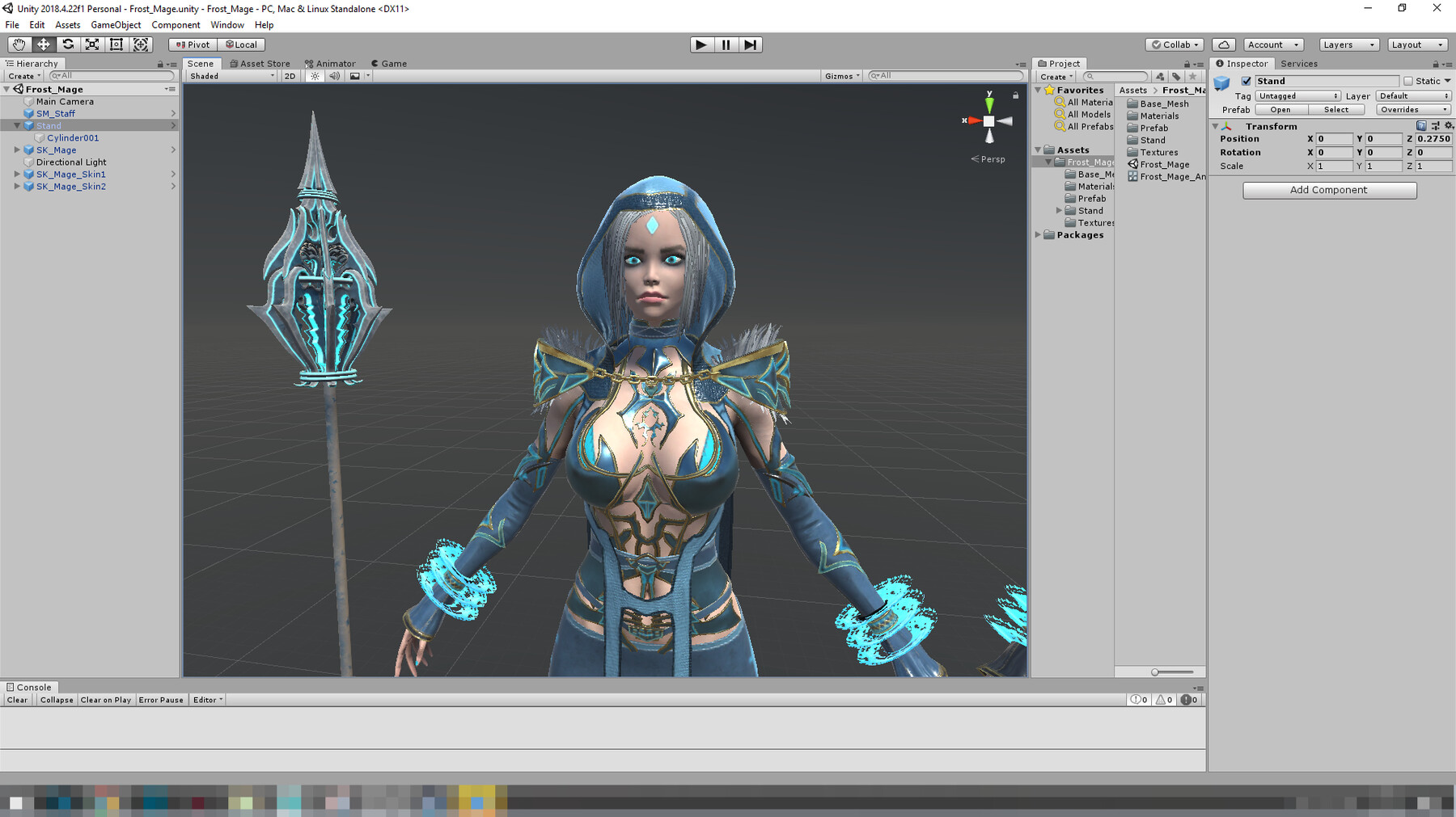 ArtStation - Frost Mage - Game Ready Low-poly 3D model | Game Assets