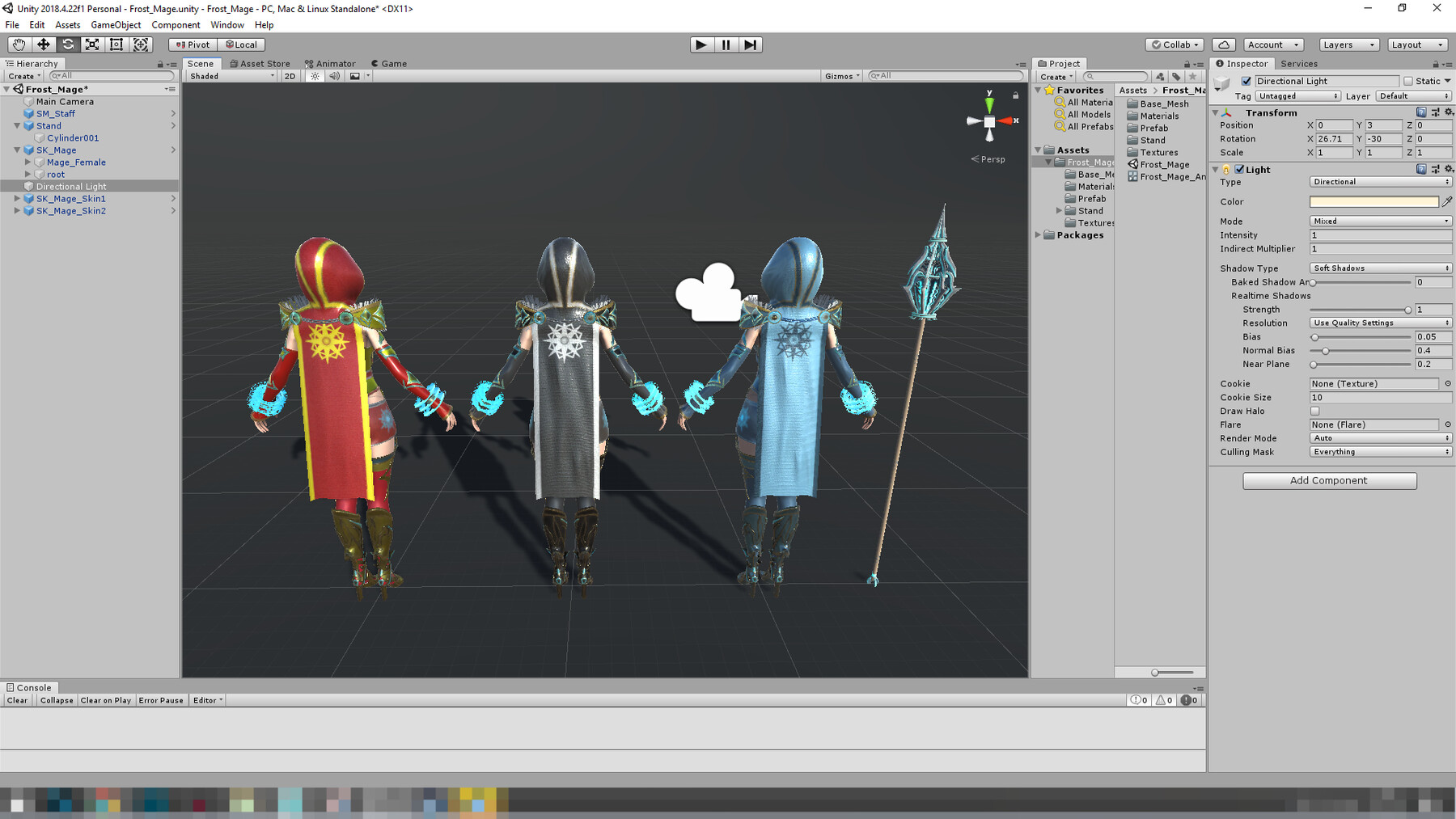 ArtStation - Frost Mage - Game Ready Low-poly 3D model | Game Assets