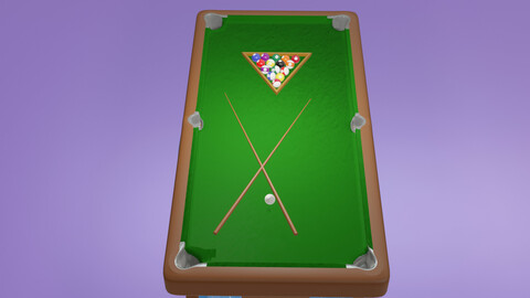 ArtStation - Pool Table | Game Assets