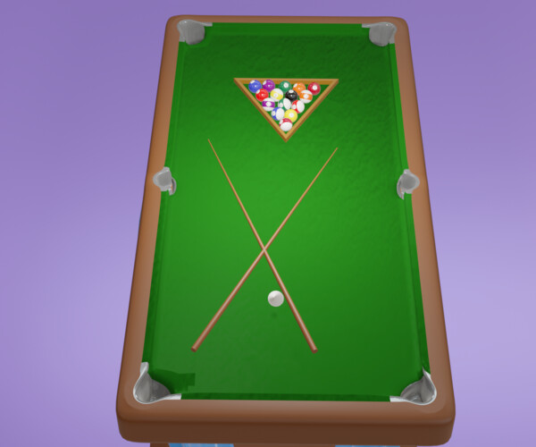 ArtStation - Pool Table | Game Assets
