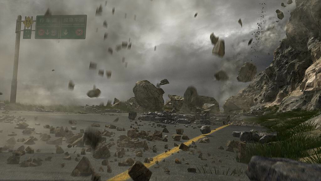 ArtStation - Mountain - Earthquake - Rockfall | Resources