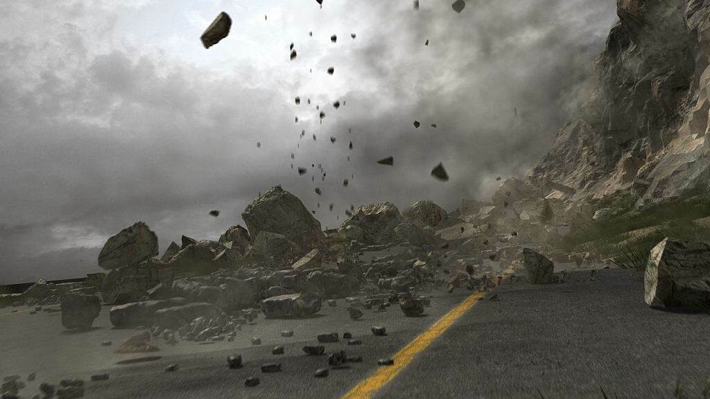 ArtStation - Mountain - Earthquake - Rockfall | Resources