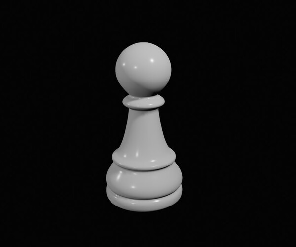 ArtStation - Pawn Chess Game Piece - 3D Model and STL Printable | Resources