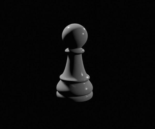 ArtStation - Pawn Chess Game Piece - 3D Model and STL Printable | Resources