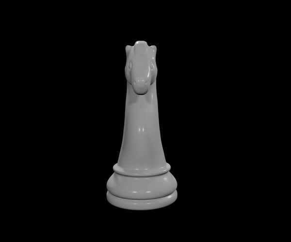 ArtStation - Horse Chess Game Piece - 3D model and STL Printable ...