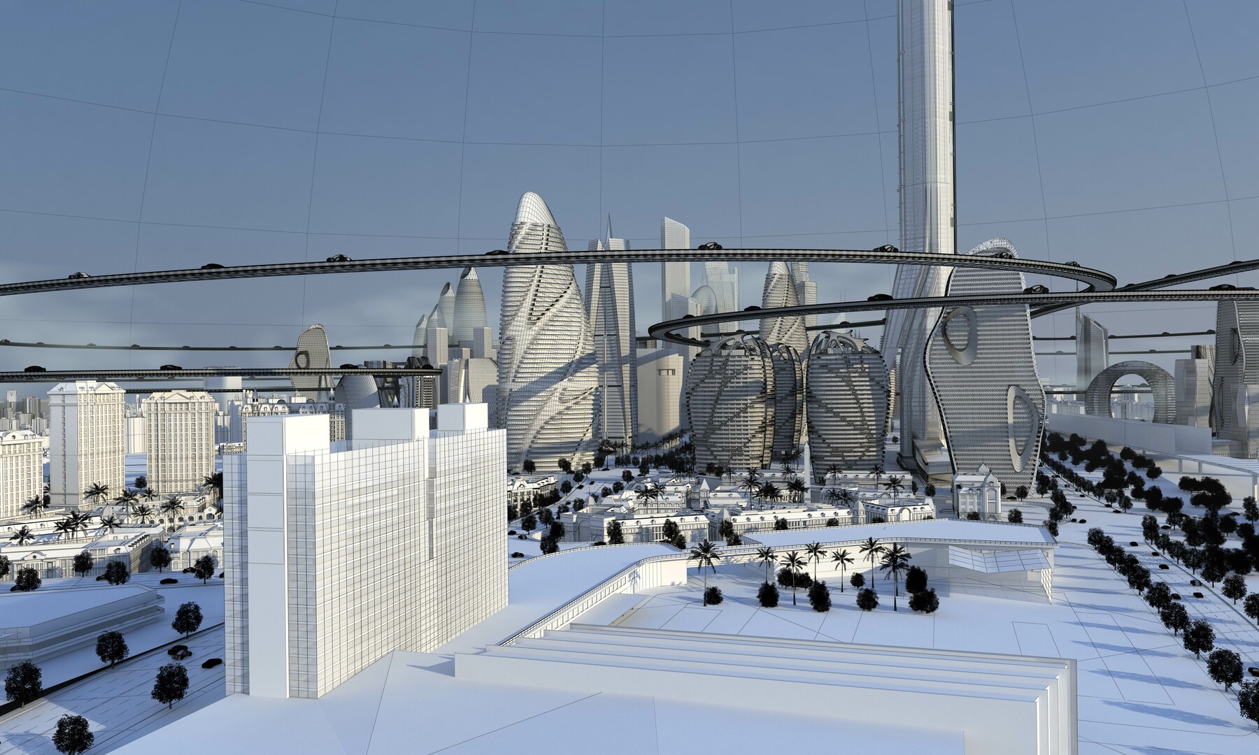 ArtStation - Future City - Science Fiction Scene | Resources