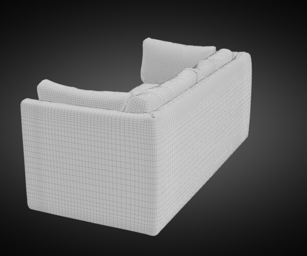 ArtStation - Hackney 2 seater Sofa by Hay | Resources