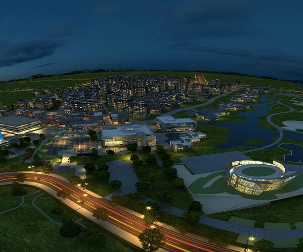 ArtStation - Night - Commercial Street - City | Resources