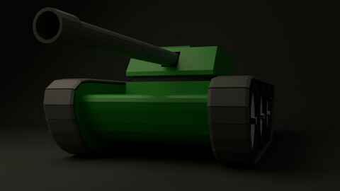 ArtStation - Low-Poly Tank | Game Assets