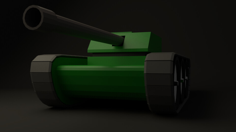 ArtStation - Low-Poly Tank | Game Assets