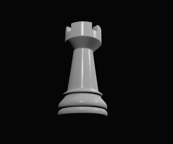 ArtStation - Tower Chess Game Piece - 3D Model and STL Printable ...