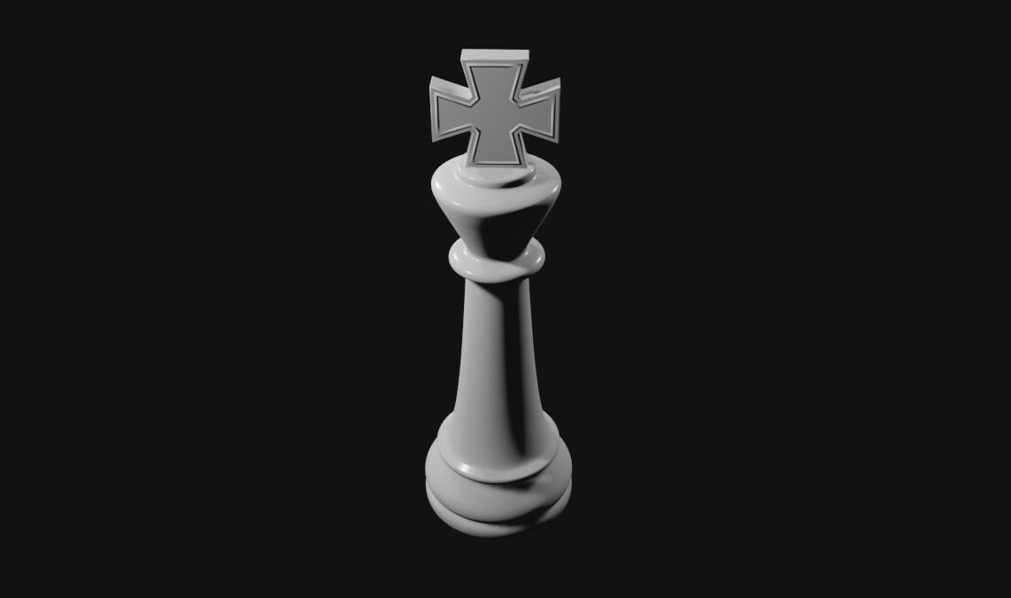 ArtStation - King Chess Game Piece - 3D Model and STL Printable | Resources