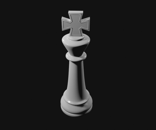 ArtStation - King Chess Game Piece - 3D Model and STL Printable | Resources
