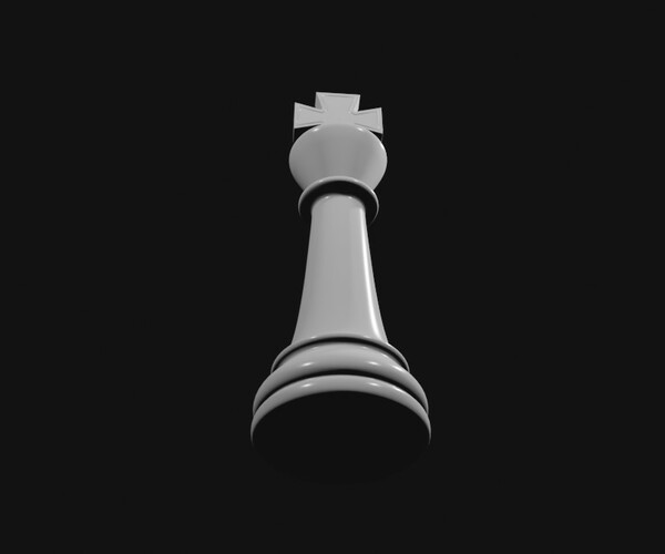 ArtStation - King Chess Game Piece - 3D Model and STL Printable | Resources