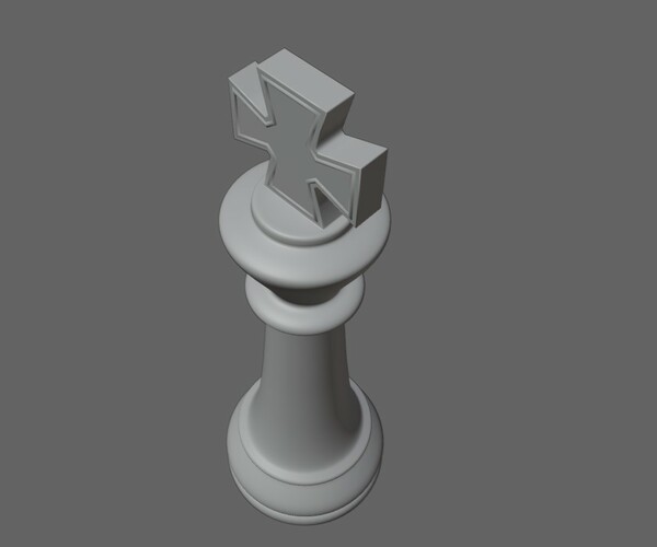 ArtStation - King Chess Game Piece - 3D Model and STL Printable | Resources