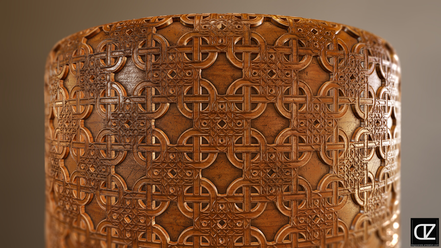 ArtStation - PBR - DECORATIVE WOOD WALL, CELTIC CROSS - 4K MATERIAL ...