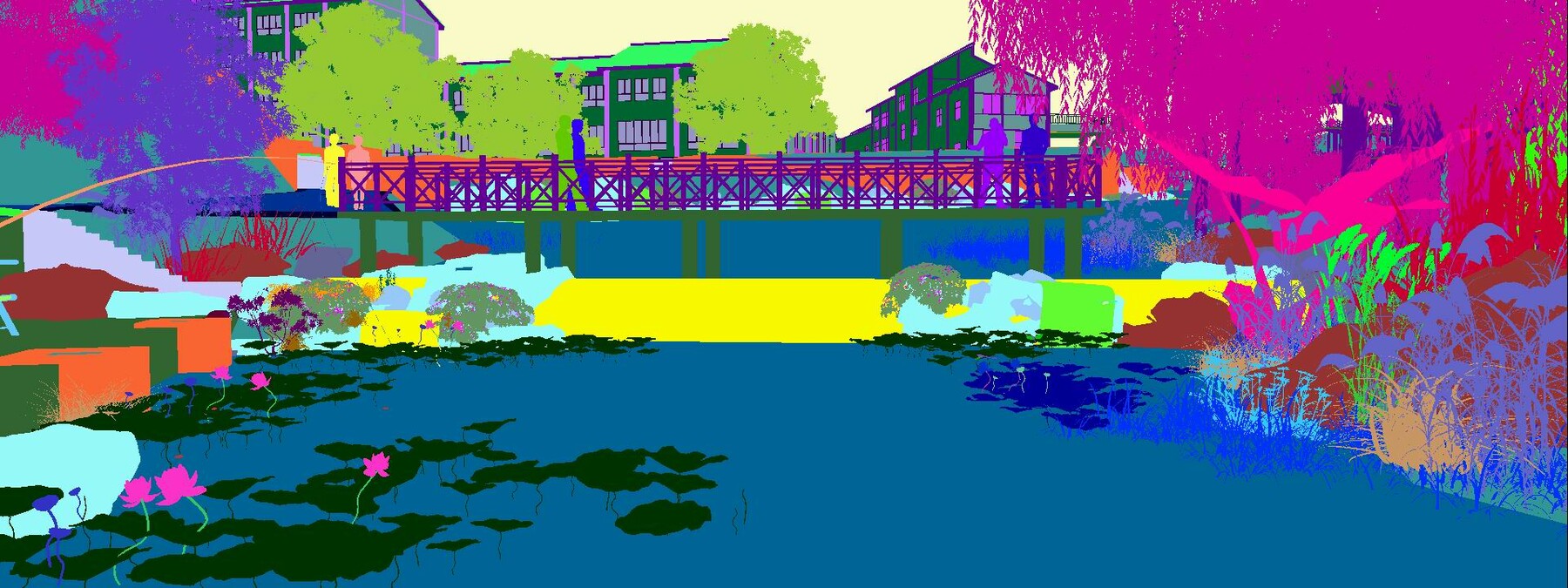 ArtStation - Villa Resort - Lake Bridge water 01 | Resources