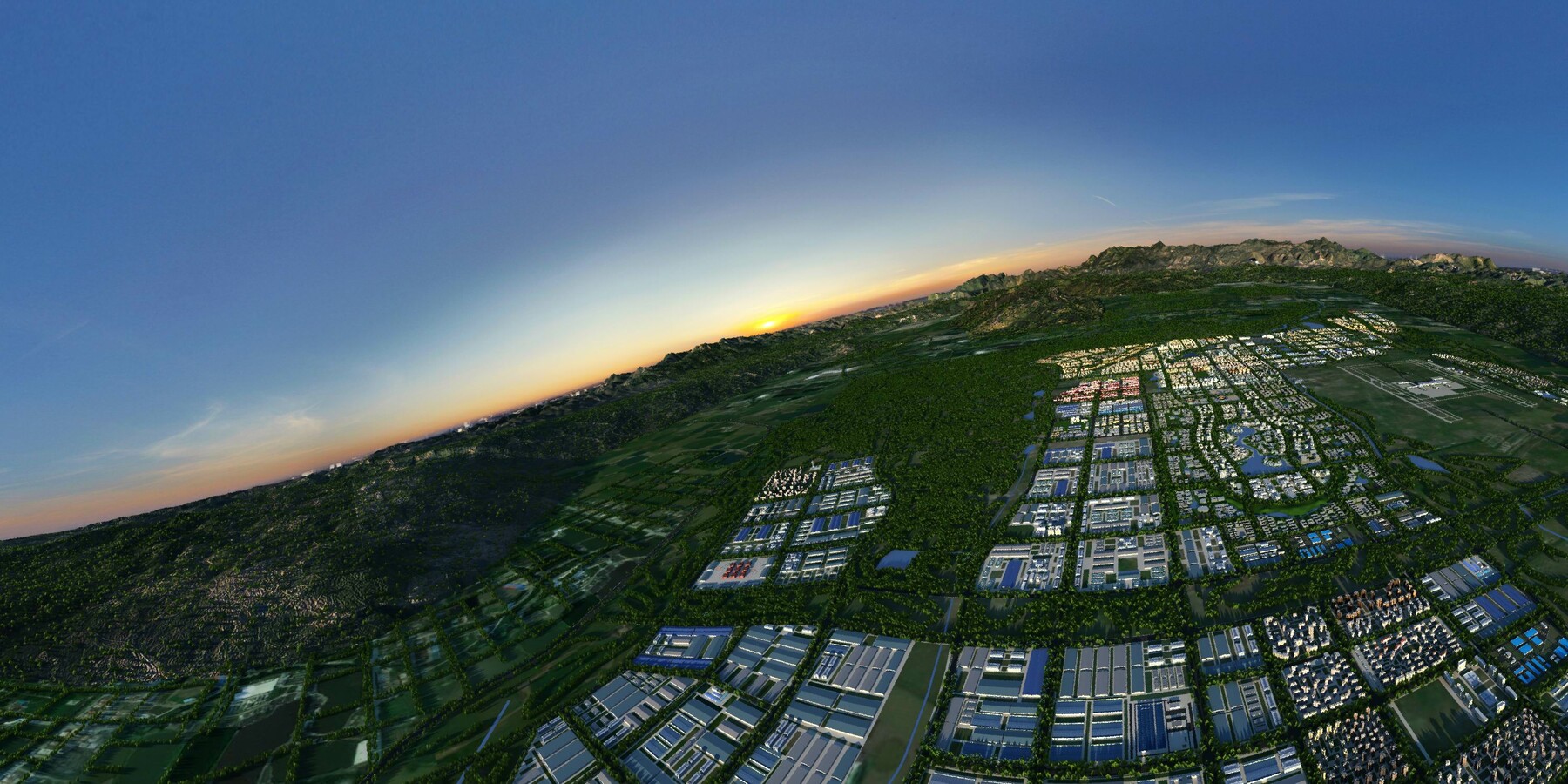 ArtStation - Urban Planning - Aerial View of a Large City | Resources