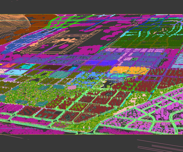 ArtStation - Urban Planning - Aerial View of Large City 02 | Resources