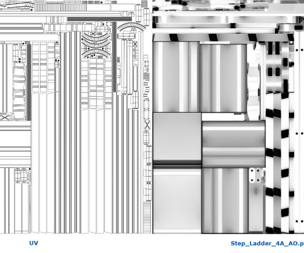 ArtStation - Step Ladder 4A | Game Assets