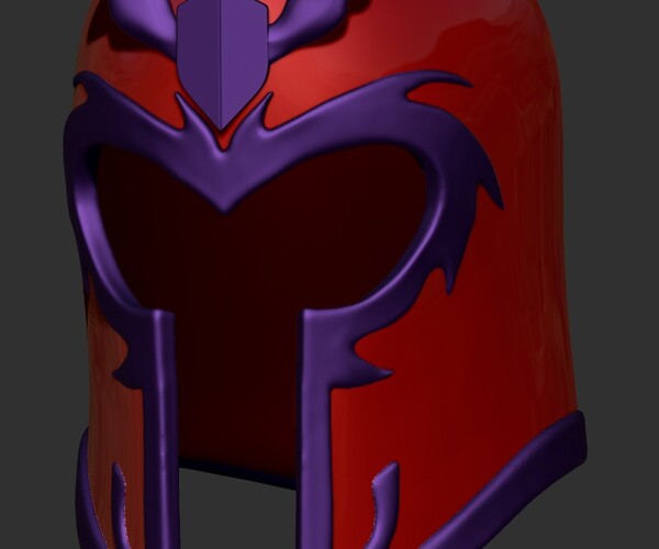 ArtStation - Magneto Classic Helmet Fanart for 3d Printing | Resources