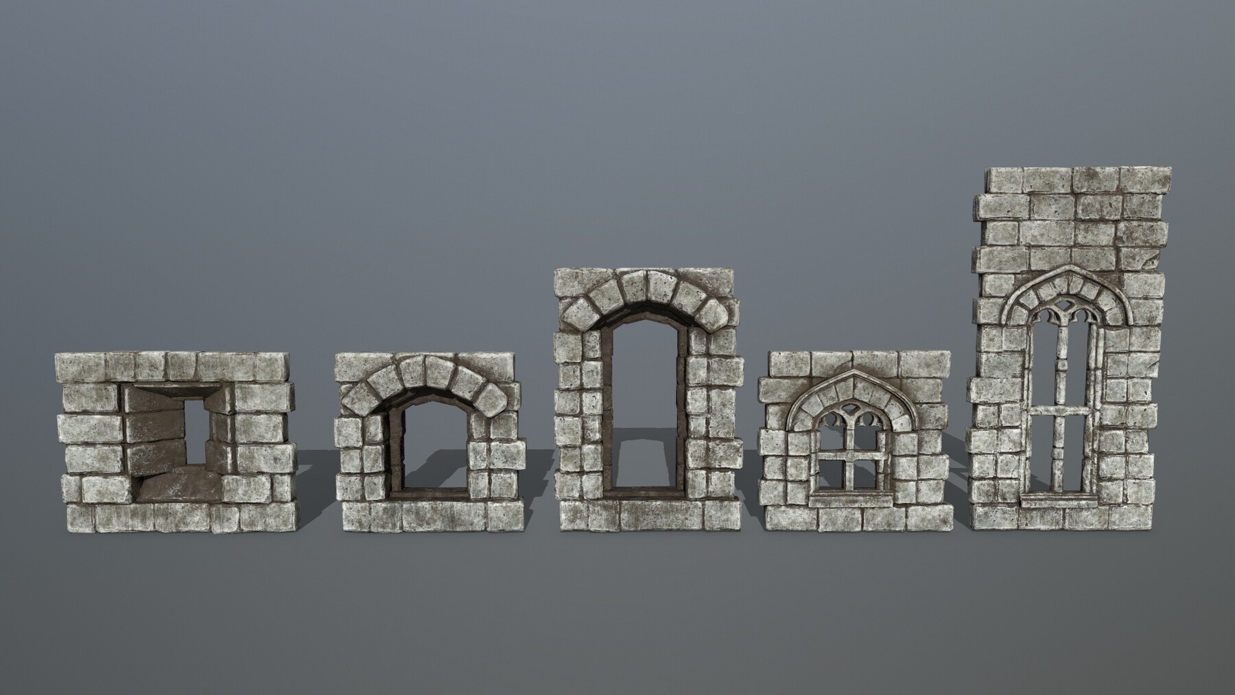 ArtStation - ruin set | Game Assets