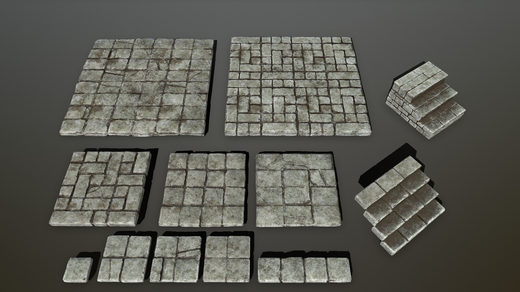 ArtStation - ruin set | Game Assets