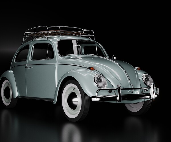ArtStation - CLASSIC BEETLE 1966 3D model | Game Assets