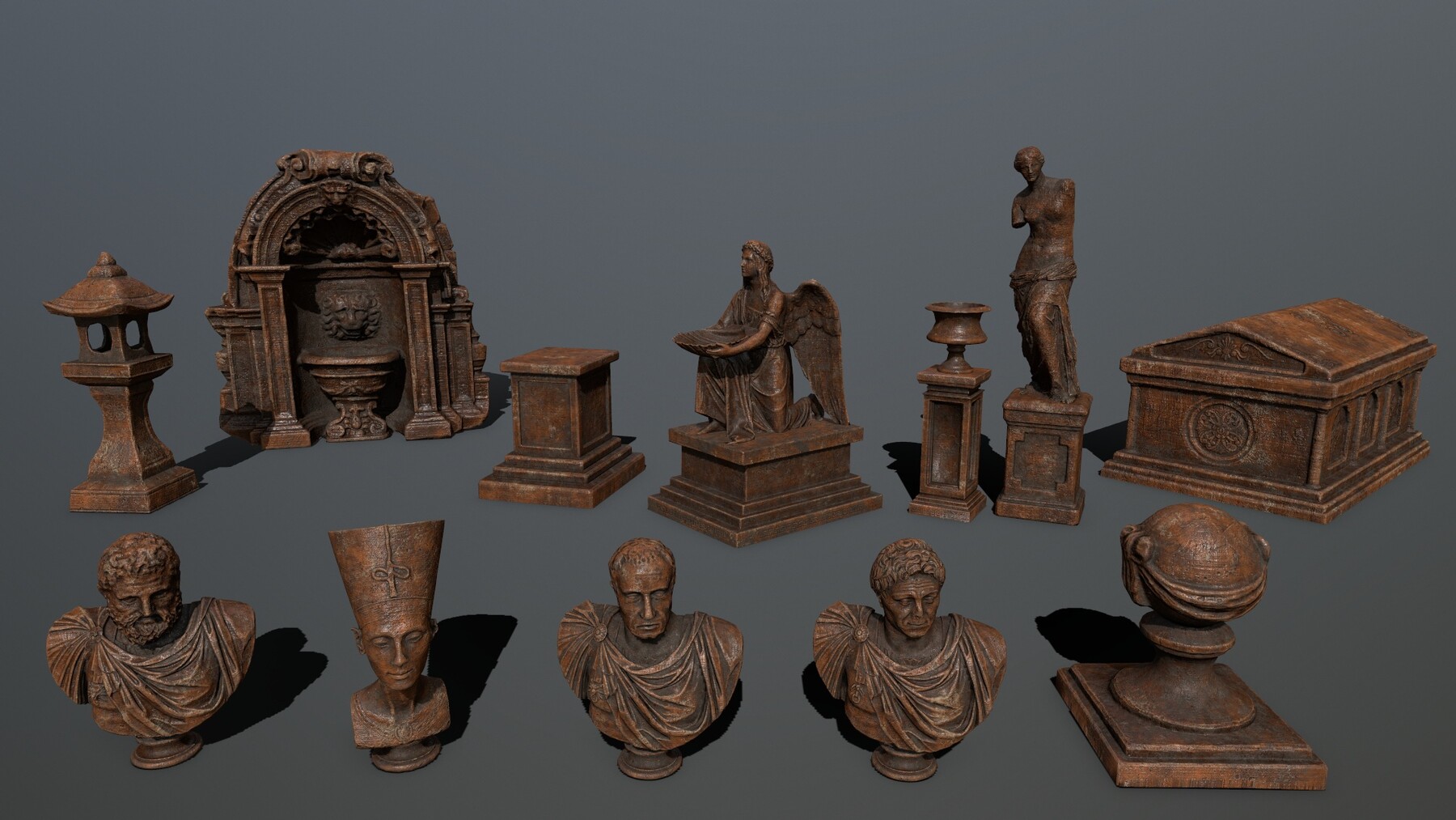 ArtStation - ruin set | Game Assets