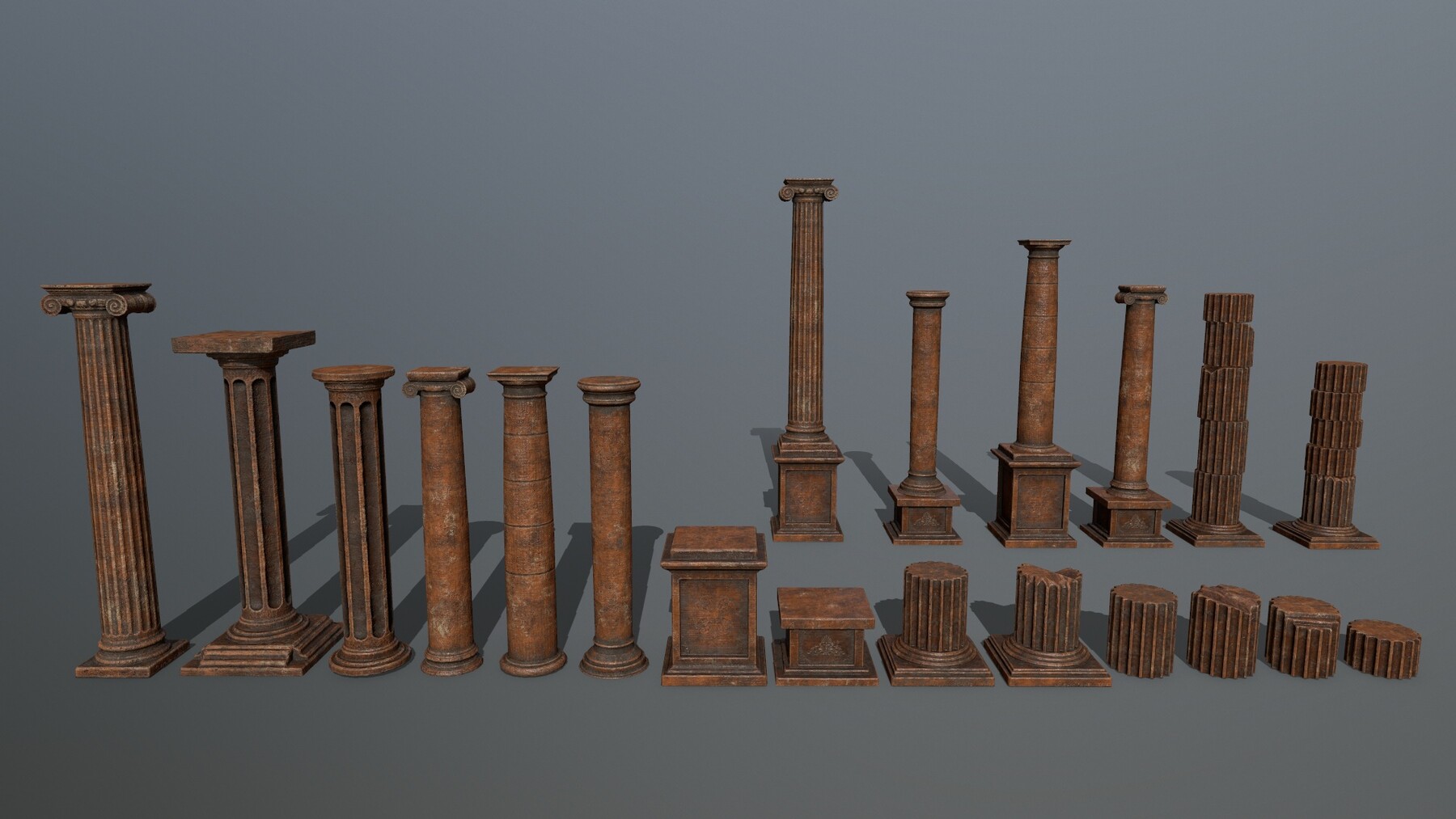 ArtStation - ruin set | Game Assets